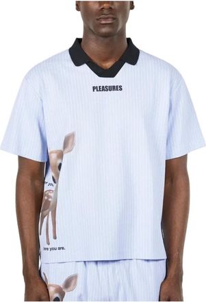Pleasures Homme, Tops, Bleu, Taille: XL Polo T-Shirt pour animaux