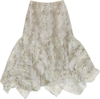 Bimba & Lola jupe plissée à effet peau de serpent - Tons neutres