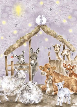 Wrendale Designs by Hannah Dale Away In A Manger Adventskalender 210 x 297 mm