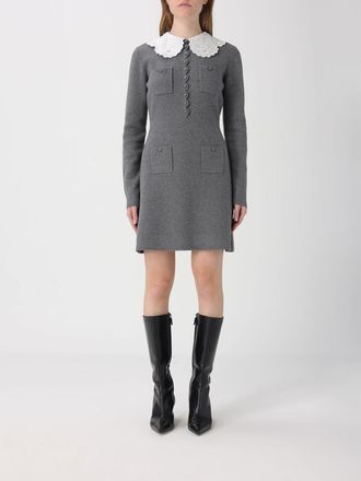 Self Portrait Kleid SELF-PORTRAIT Damen Farbe Grau