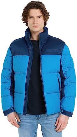 Tommy Hilfiger Homme Veste Puffer Jacket Hiver, Bleu (Cerulean Aqua), S