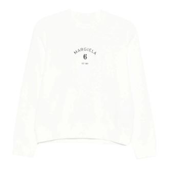Maison Margiela Logo-Print Sweatshirt - - Sweatshirts & Hoodies - Herren - Wei&szlig; - L