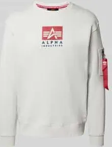 Alpha Industries Sweatshirt mit Reißverschlusstasche am Ärmel