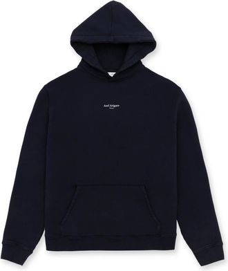 Axel Arigato Homme, Sweatshirts et sweats &agrave; capuche, Bleu, Taille: XL Focus Logo Sweat &agrave; capuche