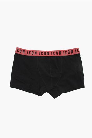 Dsquared2 ICON Stretch-Cotton Boxer with Contrast Elastic Waistband size L