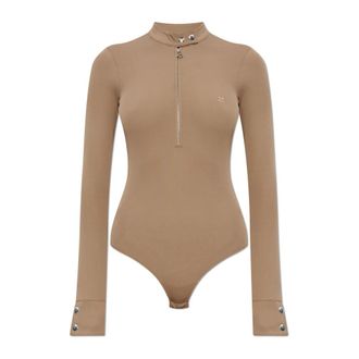 Courr&egrave;ges Langarm-Body - - Tops - Damen - Beige - M