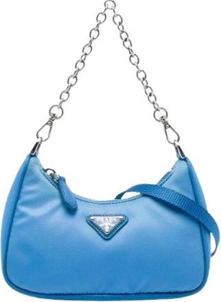 Prada Pre-owned Vintage Satchel - Femme - Pre-owned - Bleu - Taille: ONE Size