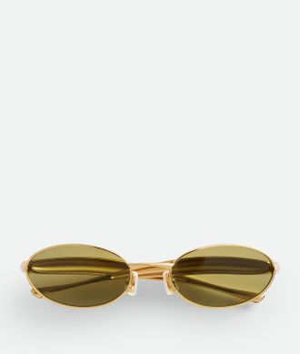 Bottega Veneta Lunettes De Soleil Ovales Sardine - Bottega Veneta