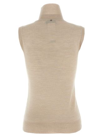 Sportmax Womens Beige Virgin Wool Cardigan Clothing