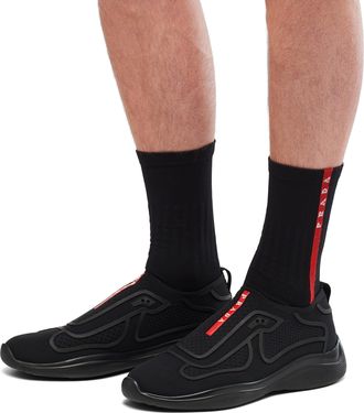 Prada Gestrickte Socken aus Re-Nylon