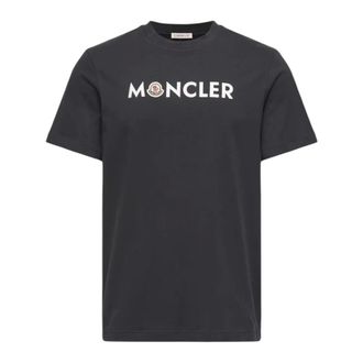 Moncler T-shirt &agrave; logo - Homme - Tops - Bleu - Taille: XL
