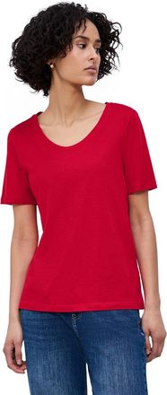 Street One Basic T-Shirt Salsa red 44