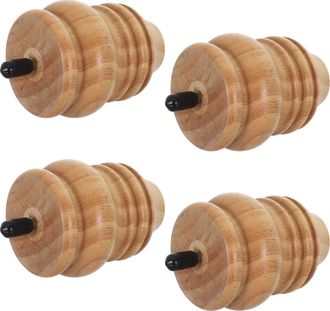 Angoily 4 St&uuml;ck Holz M&ouml;belbeine Gourd-Form Unbehandelte Ersatzbeine f&uuml;r Sofa Stuhl Bett und Schrank DIY Holz Stuhl M&ouml;belbein Ersatz f&uuml;r K&uuml;che und Wohnzimmer