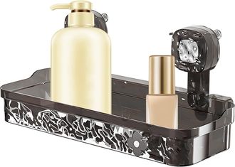 Generic Verwendung von DOCHERA, Absaugung f&uuml;r den Duschorganisator | Wandmontiertes Bad-Saugregal - Abnehmbare Seifenschale mit Ablaufl&ouml;chern, keine Spu-Halte