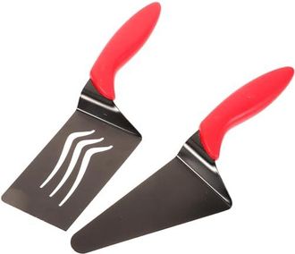 Pretyzoom Lot de 2 Spatules en Acier Inoxydable pour Pizza Pelle &agrave; Pizza et Spatule &agrave; Retourner en M&eacute;tal Outil de Cuisson Professionnel pour Pizzerias et F&ecirc;tes