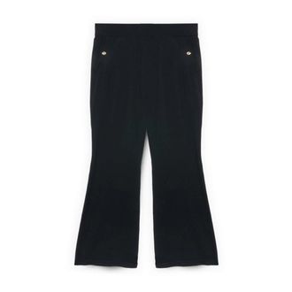 Fiorella Rubino Flare Strickhose - - Trousers - Damen - Schwarzk - XS