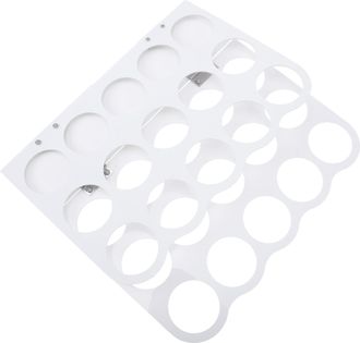 Cabilock Vinylrollenhalter Aufbewahrungsregal Aus Robustem Vinyl 15-Loch Design Für Bastelpapierrollen Und Dokumente Ordnungssystem Für Bastelräume