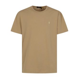 Polo Ralph Lauren Homme, Tops, Beige, Taille: M T-Shirt Manches Courtes