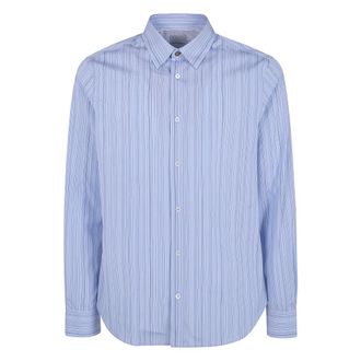 Paul Smith Homme, Chemises, Bleu, Taille: L Signature Stripe Slim-fit Shirt