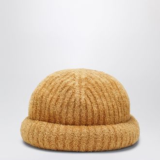 Loro Piana Wisteria-M&uuml;tze in Soft Mocha Camel Seide