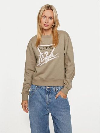 Guess Sweatshirt Icon W4YQ25 KB681 Grün Relaxed Fit