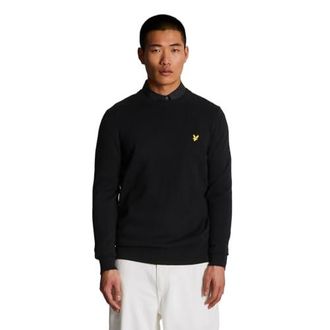 Lyle & Scott Lyle and Scott Pull &agrave; col Rond en Coton pour Homme - Noir - Large