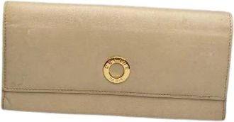 Celine Portefeuille Triomphe Pre-owned - Femme - Pre-owned - Beige - Taille: ONE Size