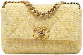 Chanel Pre-owned 19 Flap Bag - Femme - Pre-owned - Jaune - Taille: ONE Size