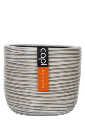 Capi Europe Capi Pflanztopf II rund gerippt &Oslash; 14,5 cm ElfenbeinArt.Nr. 3234788