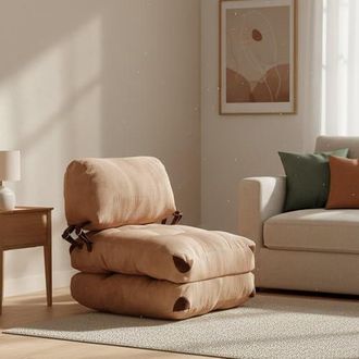 Dmora Sessel Dysnomia Braun, Tragkraft 130 kg