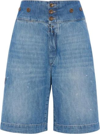 Maison Margiela Femme, Shorts, Bleu, Taille: 38 FR Denim Shorts