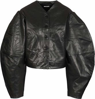 Rotate Lederjacke - Schwarz