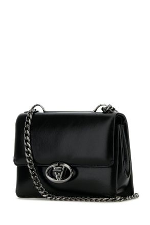 Valentino Garavani 5w0b0q62iap 0no Nero Calfleatherbostaurus Borse A Tracolla Bag