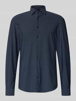 Jake*s Slim Fit Business-Hemd mit Kentkragen