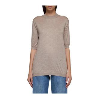 Bottega Veneta Relaxed Fit Strickoberteil - - Knitwear - Damen - Beige - S