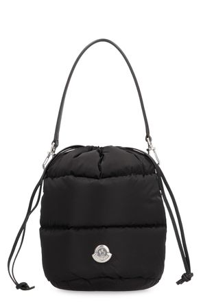 Moncler Womens Caradoc Bucket Bag Black Polyamide