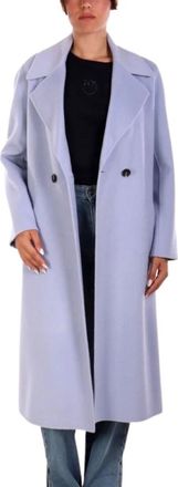 Marella Femme, Manteaux, Bleu, Taille: 38 FR Double-Breasted Coat