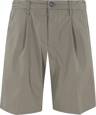 Re-hash Homme, Shorts, Vert, Taille: W31 Bermuda Pinces Elastico Perugino