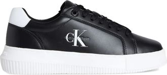 Calvin Klein baskets Mono à semelle épaisse - Noir