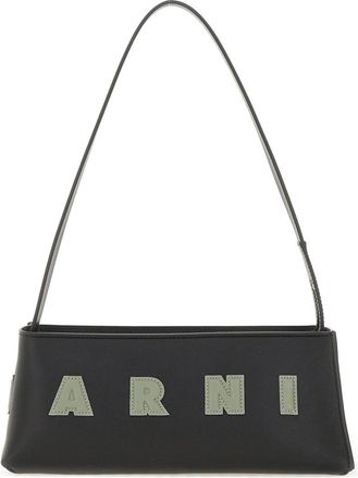 Marni Womens Baguette Museum Bag Black Body: Calf Leather Shoulder