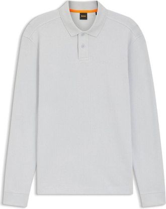BOSS Herren Poloshirt PETEMPESTOLONG Regular Fit Langarm