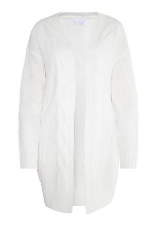 Usha Langer Cardigan Damen weiss