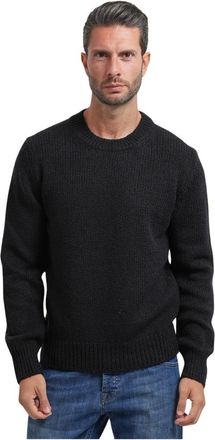 Gran Sasso Pull-over &agrave; col rond - Homme - Pulls - Noir - Taille: 2XL
