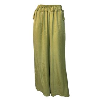 Vicolo Femme, Pantalons, Vert, Taille: 42 FR Tab0570 Pantalon Large