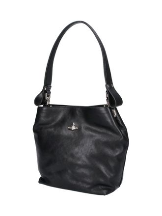 Vivienne Westwood Womens Bags Black Calf Leather