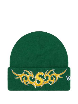SUPREME x New Era S Beanie - Gr&uuml;n