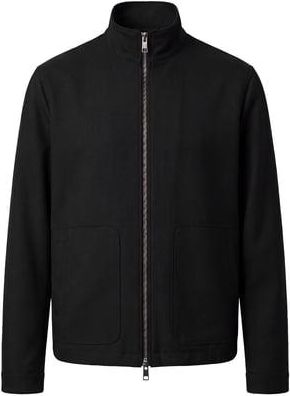 Calvin Klein Blouson droit en laine m&eacute;lang&eacute;e