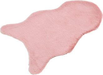 Matches 21 matches21 Flauschig weiches Kunstfell Dekofell hochwertiges Hasenfell-Imitat gemütlicher Fellteppich Teppich kurzflorig Fellimitat 80x50 cm Farbe rosa