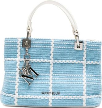 Marc Ellis Femme, Sacs, Bleu, Taille: ONE Size Krissy Woven Shoulder Bag