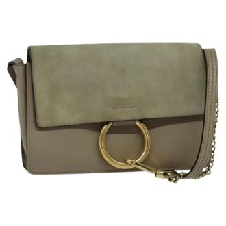 Chlo&eacute; Pre-owned Suede Schultertasche - - Pre-owned - Damen - Grau - ONE SIZE